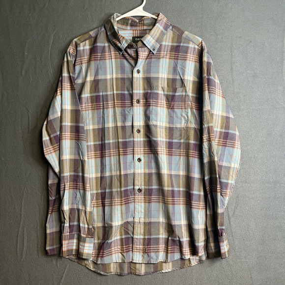 Orvis | Shirts | Orvis Classic Fit Adult Mens L Large Madras Plaid Long ...